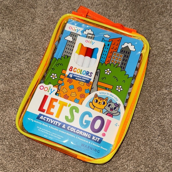 ooly | Toys | Lets Go Activity Coloring Kit Vibrant Orange | Poshmark